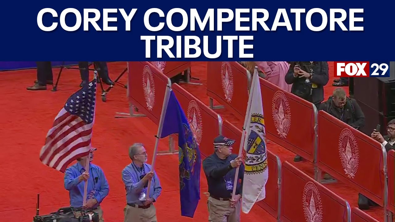 Tribute and moment of silence held for Corey Comperatore - YouTube