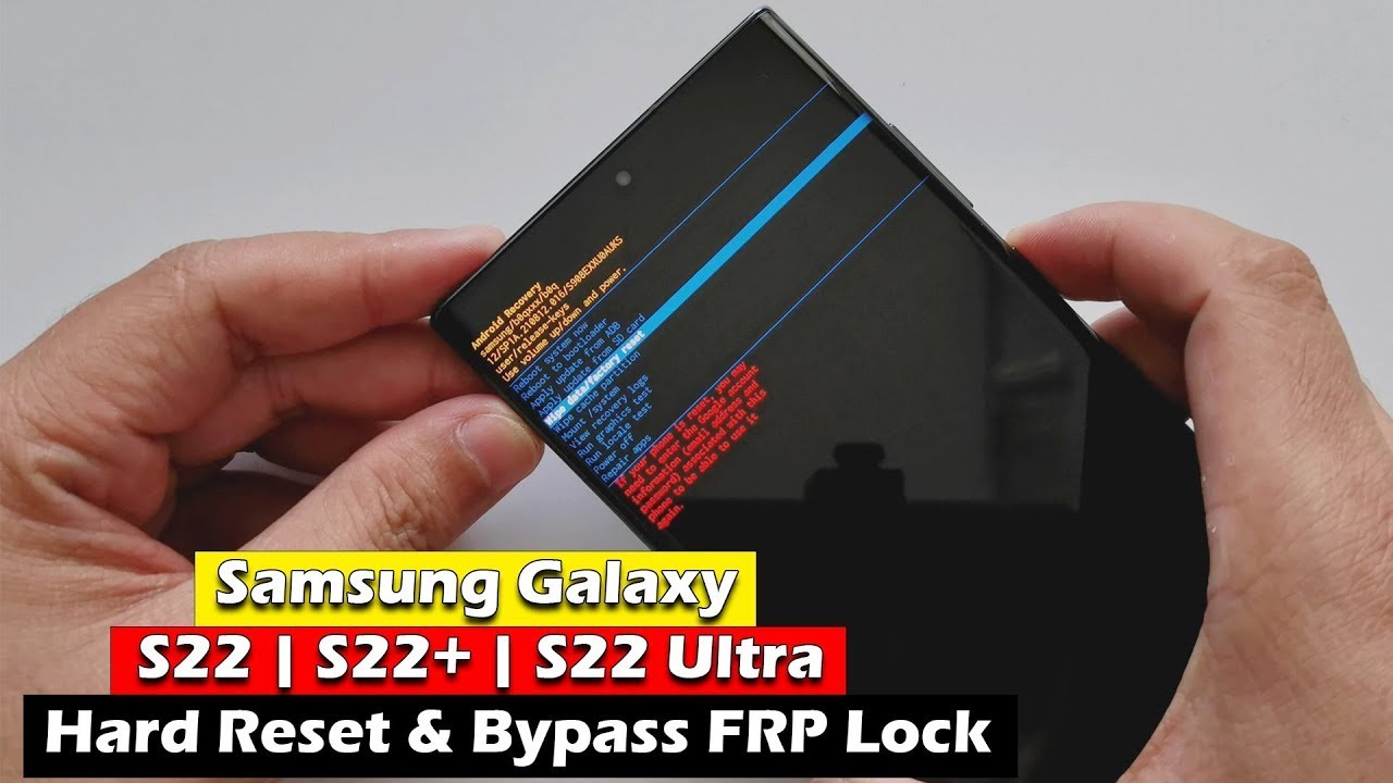 How to Hard Reset SAMSUNG Galaxy S22 Ultra - Bypass Screen Lock / Wipe ...