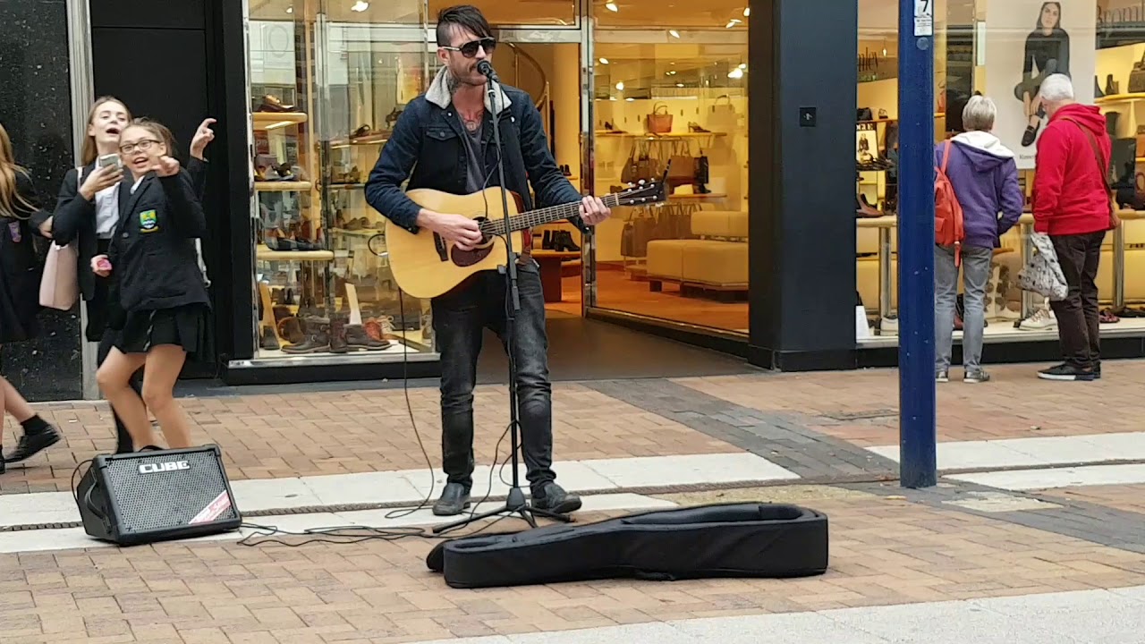 Kingston Busker - Marc Smith (band) covering George Michaels' Faith ...