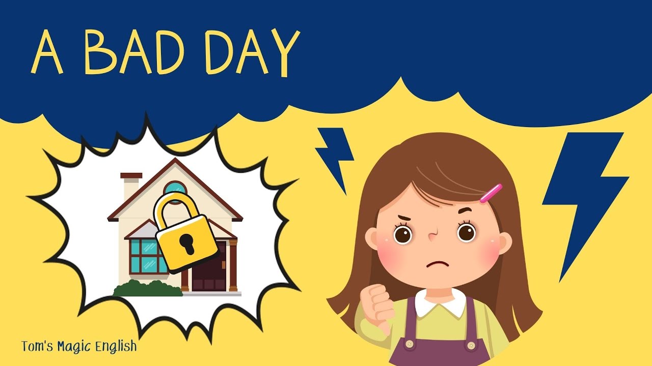 A Bad Day - elementary ESL/ EFL story - YouTube