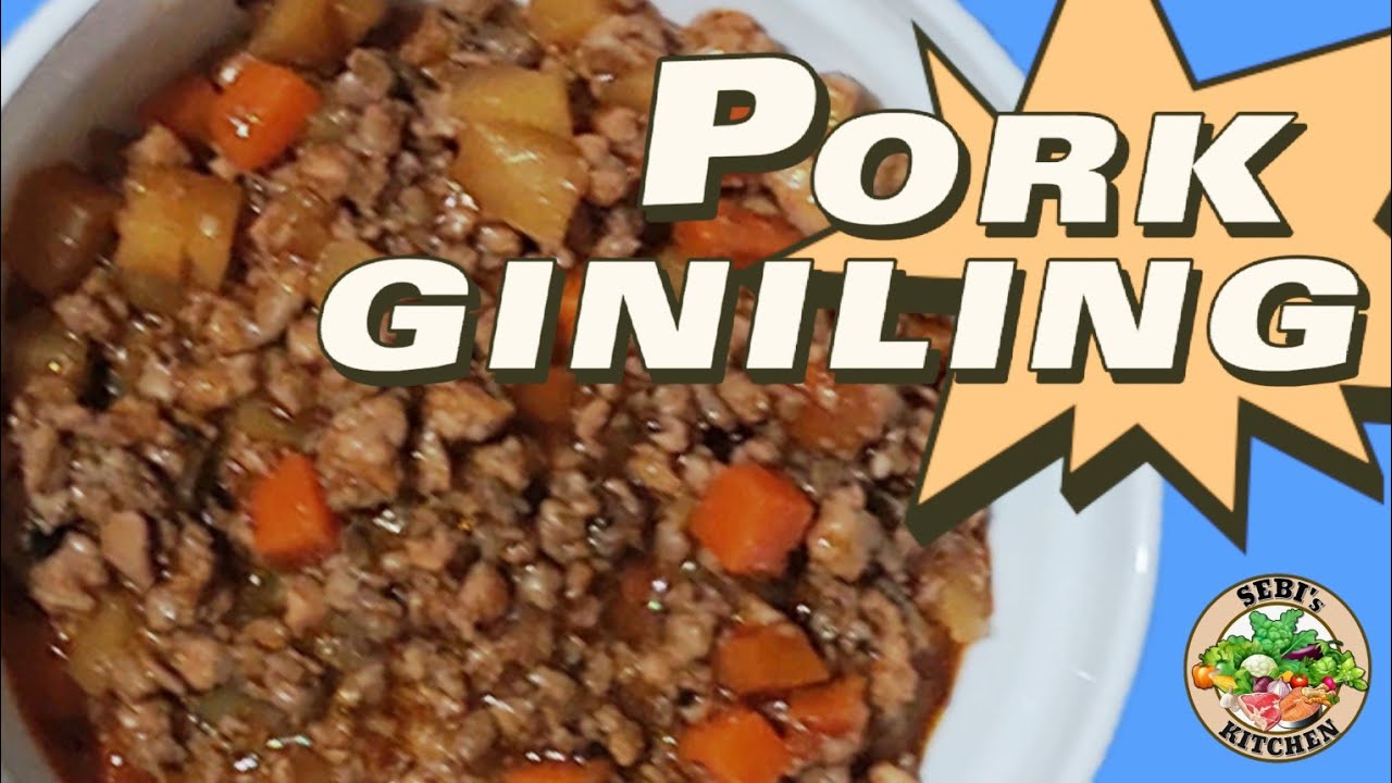 PORK GINILING RECIPE - YouTube