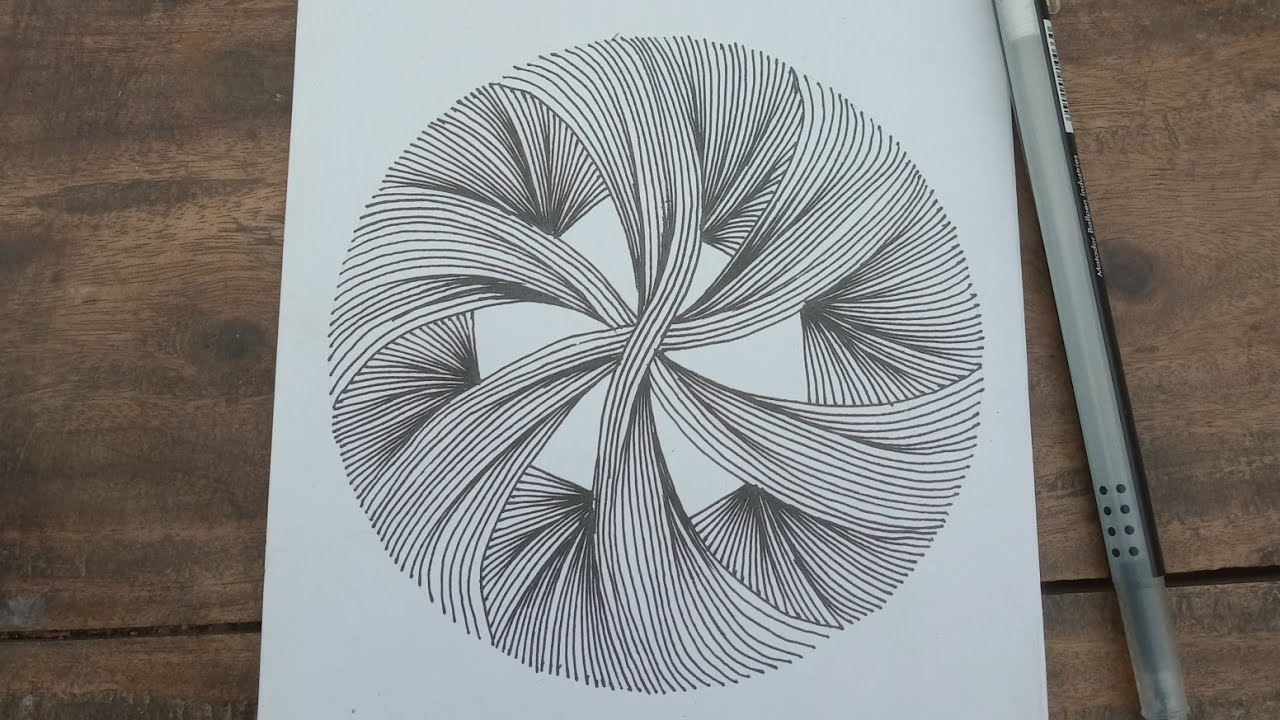 Pattern 21.Fine Line Art Abstract.lustration.Zentangle Art.Zentangle ...