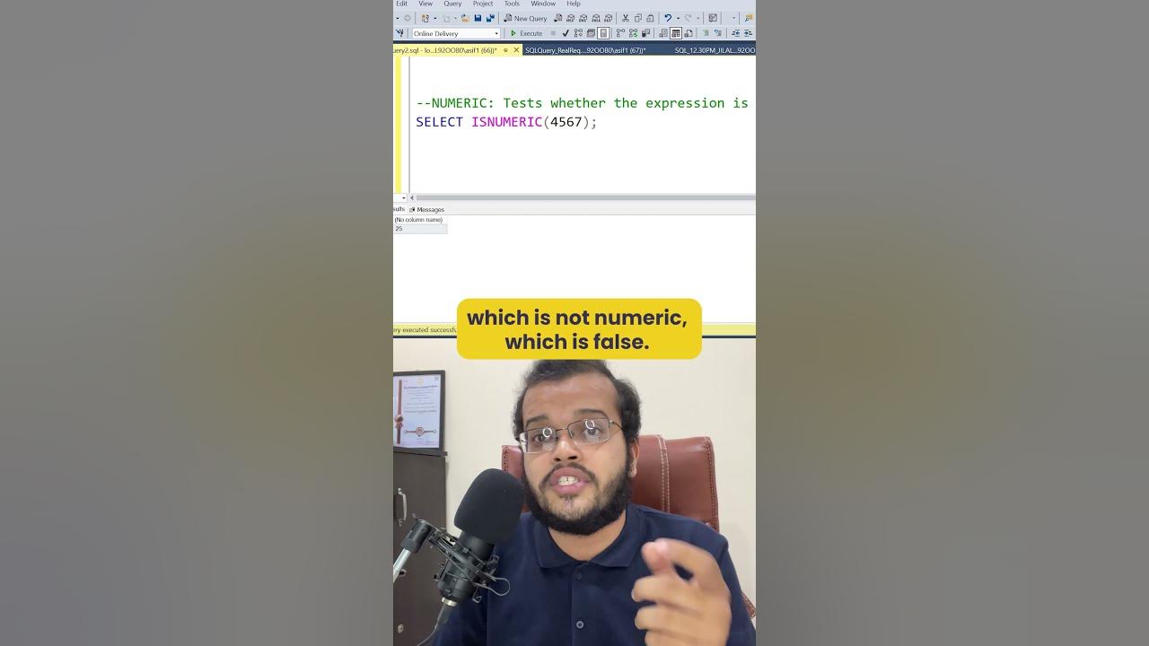 Sql Server S Isnumeric Function A Quick Guide Youtube