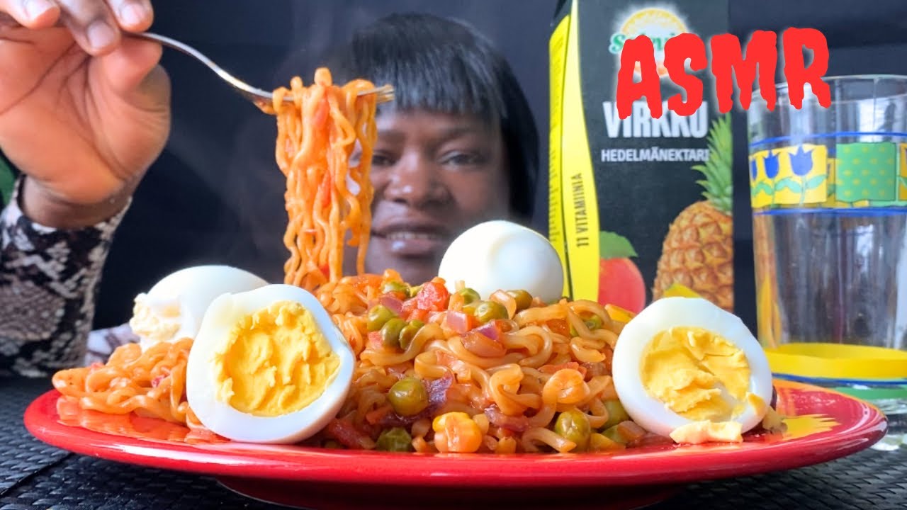 ASMR MUKBANG | 2X NUCLEAR FIRE NOODLES 🔥🥵🌶️ | BULDAK SPICY RAMEN 🍜 ...