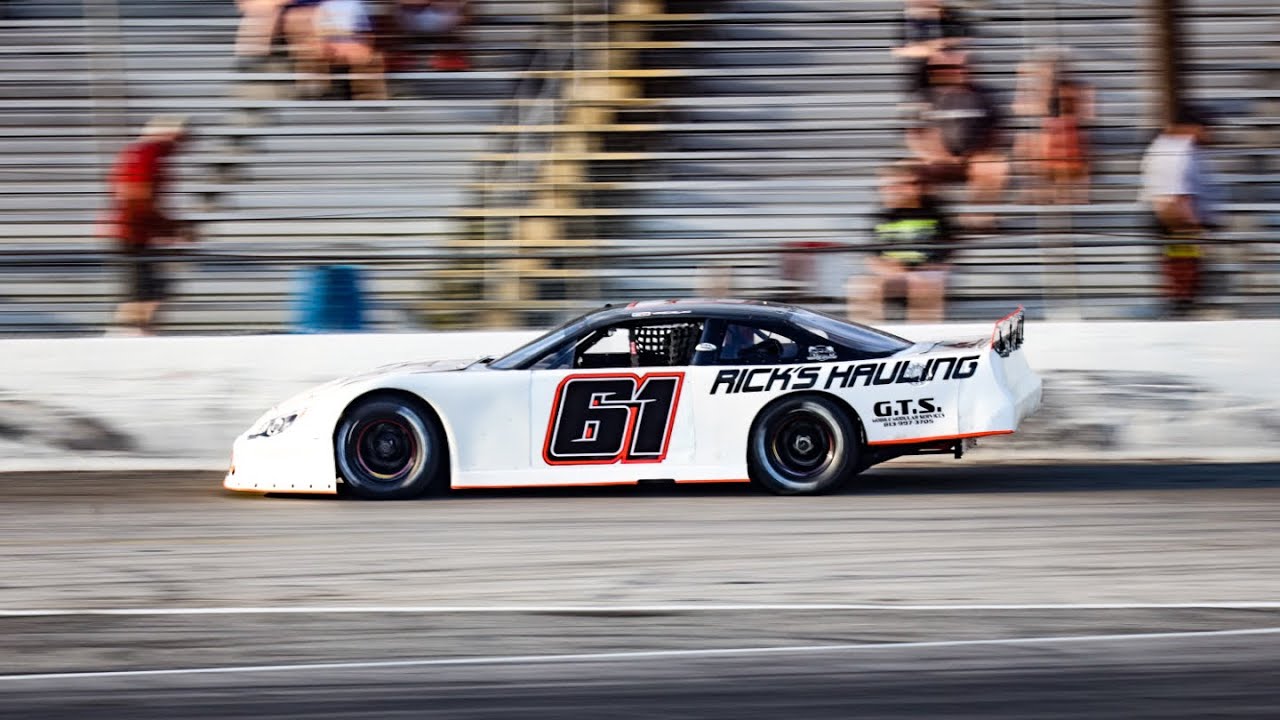 Colton Bettis 1st Pro Late Model Win at Auburndale Speedway (In Car ...