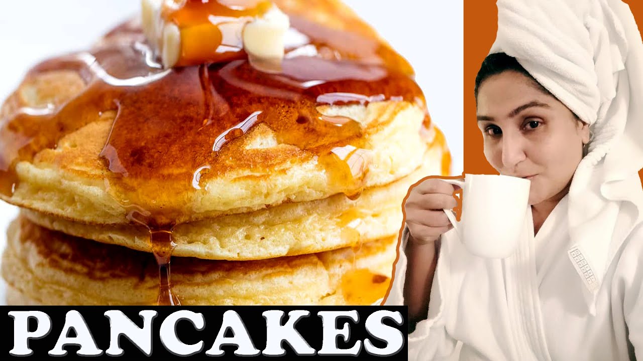 pancakes, Cook pan cakes easy at home, breakfast ideas, bacon ...
