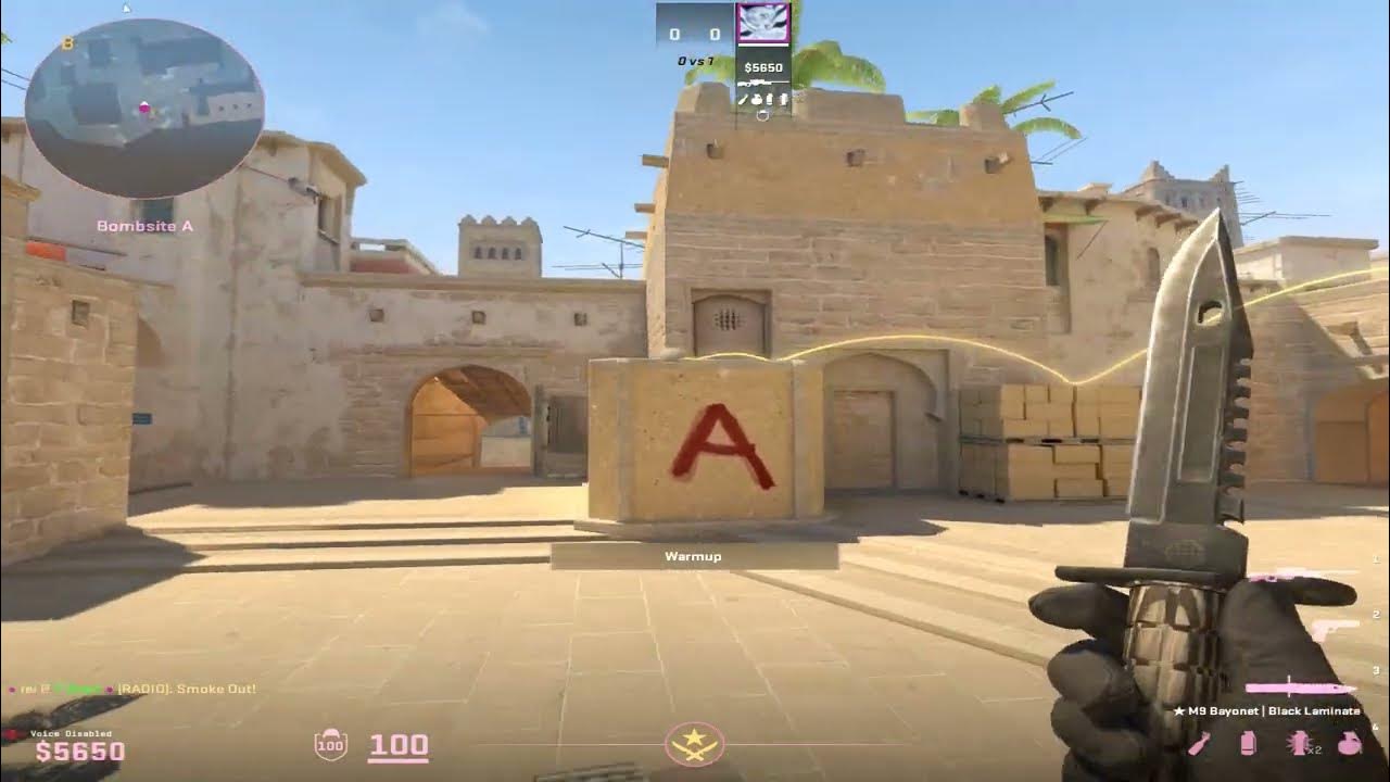 Updated CS2 Mirage Stairs Smoke - YouTube