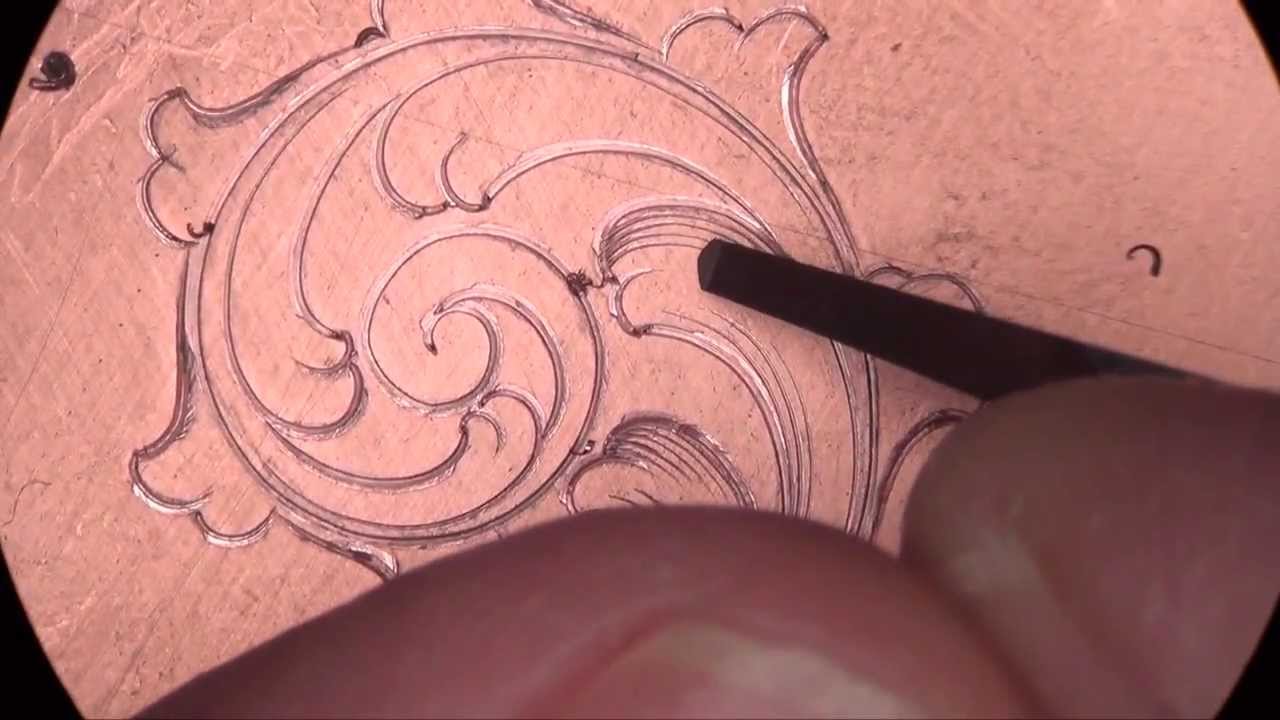 Hand Push Engraving With the Speitzer/Onglette Graver - YouTube
