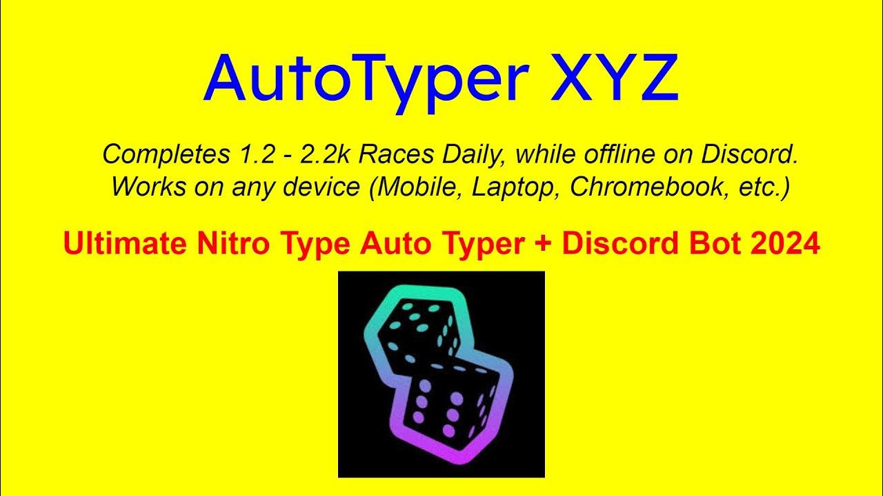 Nitro Type Discord Bot | Nitro Type Hack/Bot 2024 | AutoTyper XYZ ...
