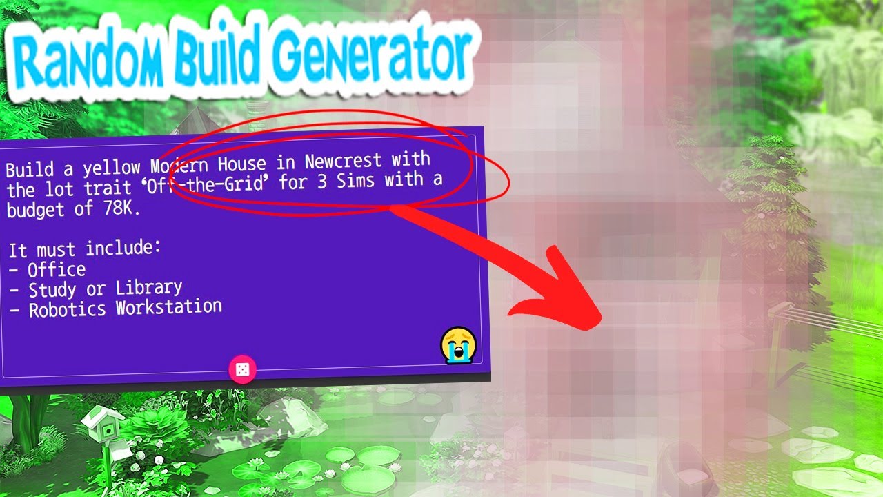 Random Build Generator decide cum construiesc casa in Sims 4 - YouTube