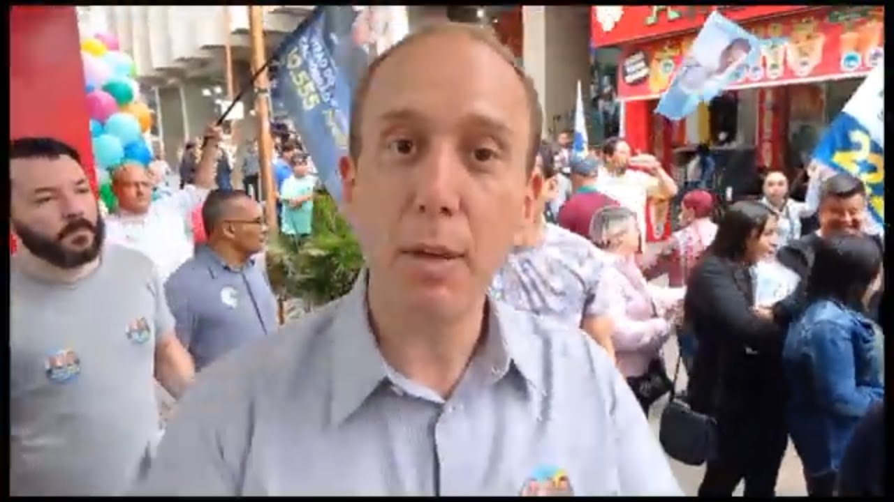 Rodrigo Manga faz campanha no centro - YouTube