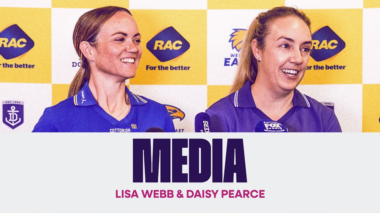 RAC Derby Joint Media Conference | Lisa Webb & Daisy Pearce - YouTube
