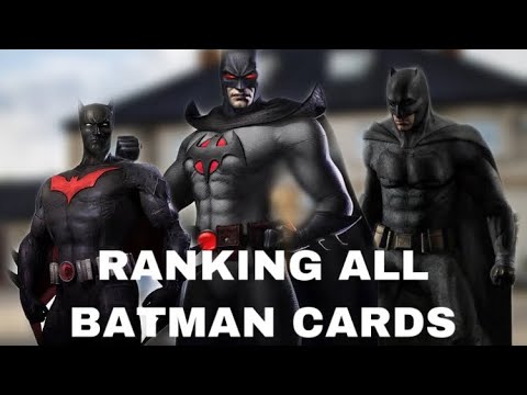 INJUSTICE MOBILE | RANKING ALL BATMAN CARDS! RANKING ALL 12 BATMAN ...