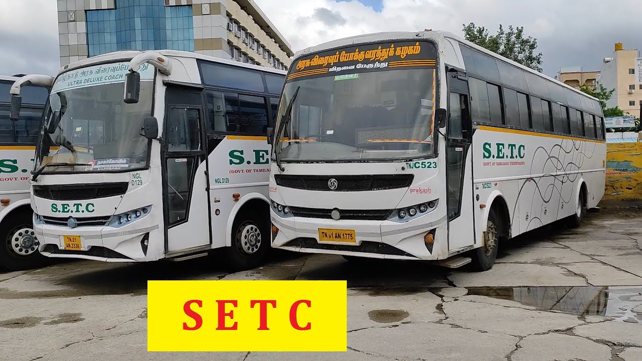 Long Distance SETC Buses at Tirupati - YouTube
