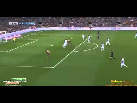 FC Barcelona-Valladolid (Alexis Sanchez Brilliant Goal)