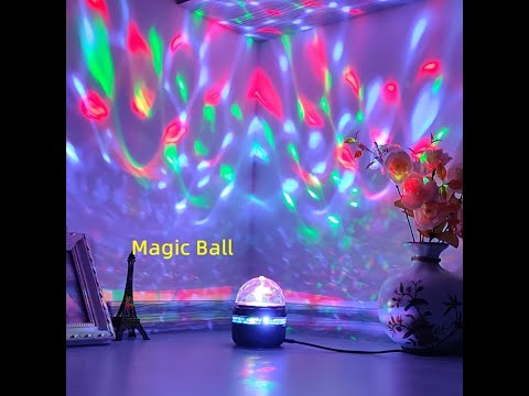 Star Projector Lamp USB Powered Colorful Rotating Magical Ball Light.