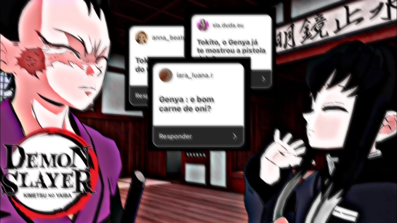 VRCHAT DEMON SLAYER - TOKITO E GENYA RESPONDE! - YouTube