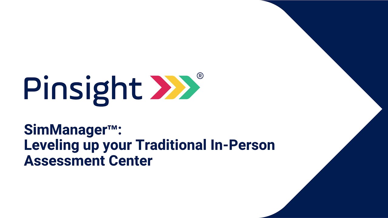 WEBINAR | Pinsight SimManager: Leveling up traditional assessment center - YouTube
