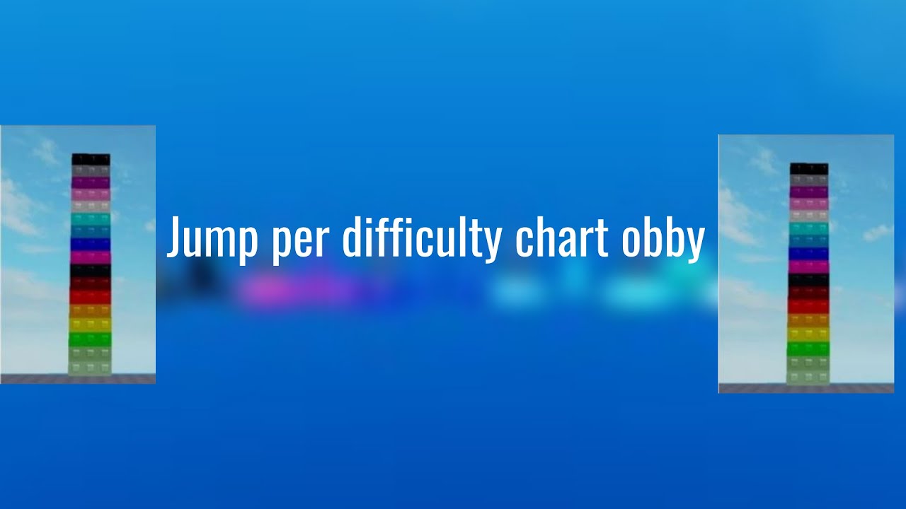 Roblox, Jump per difficulty chart obby - YouTube