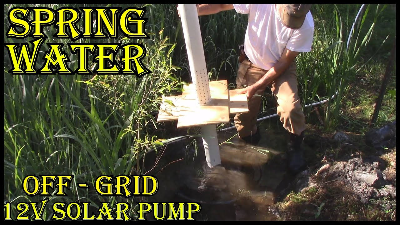Solar Pump Spring Water Collector Installation - YouTube