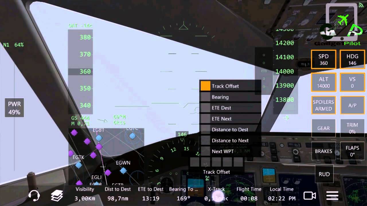 Flight planning using airways on infinite flight - YouTube
