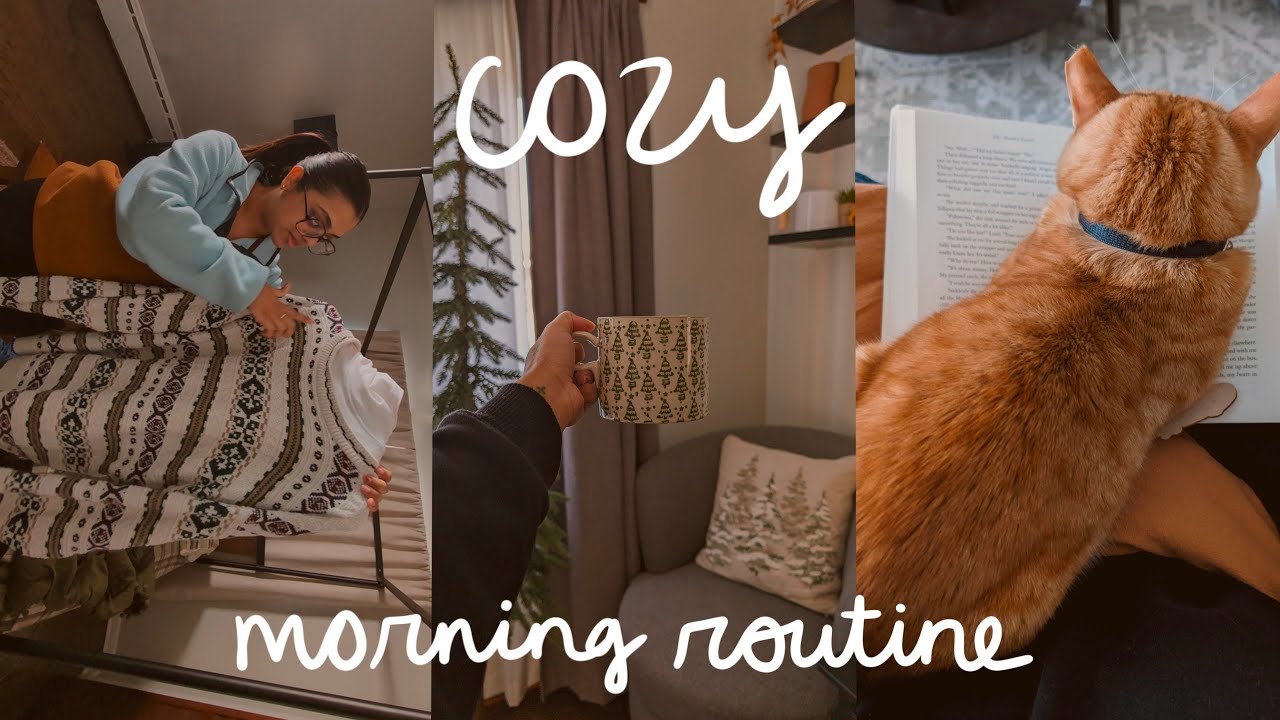 a cozy (slightly festive) slow morning vlog ️ - YouTube
