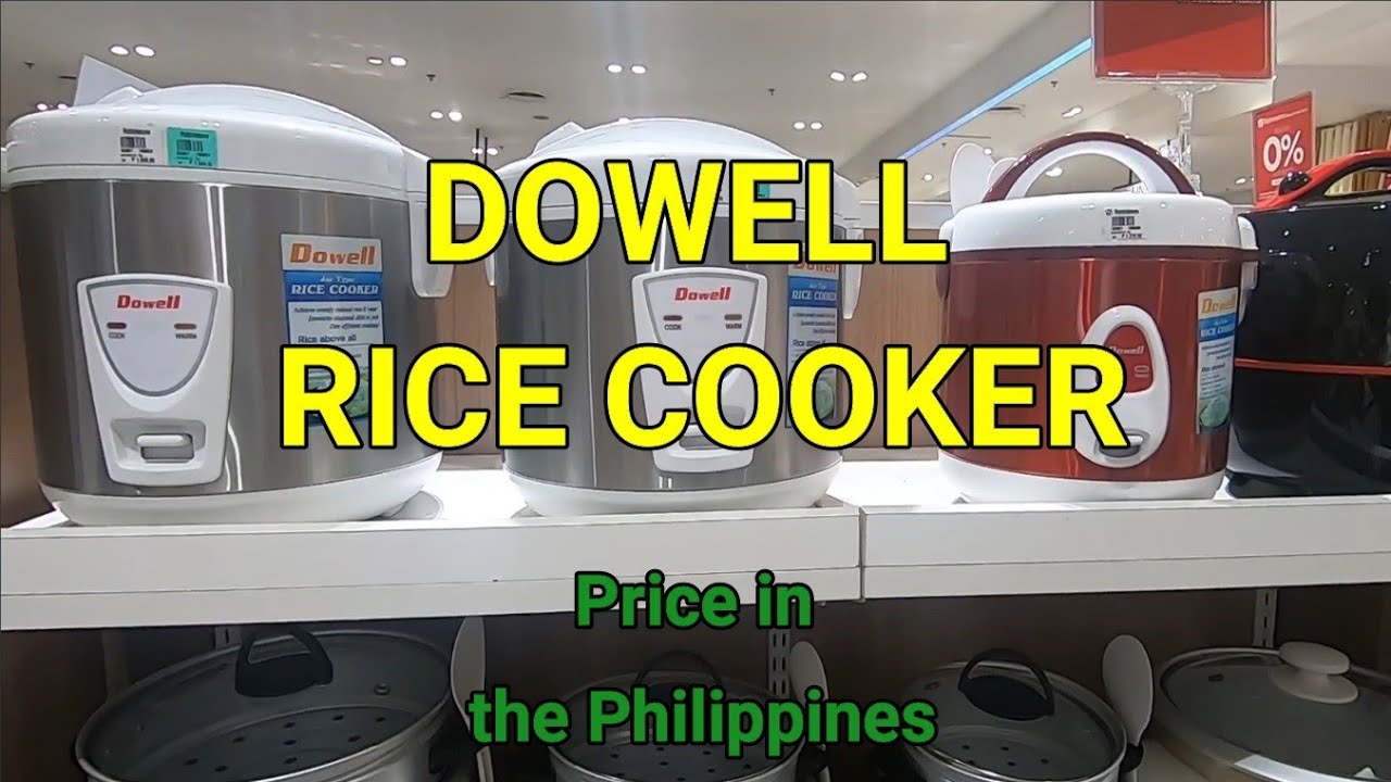 DOWELL RICE COOKER - YouTube