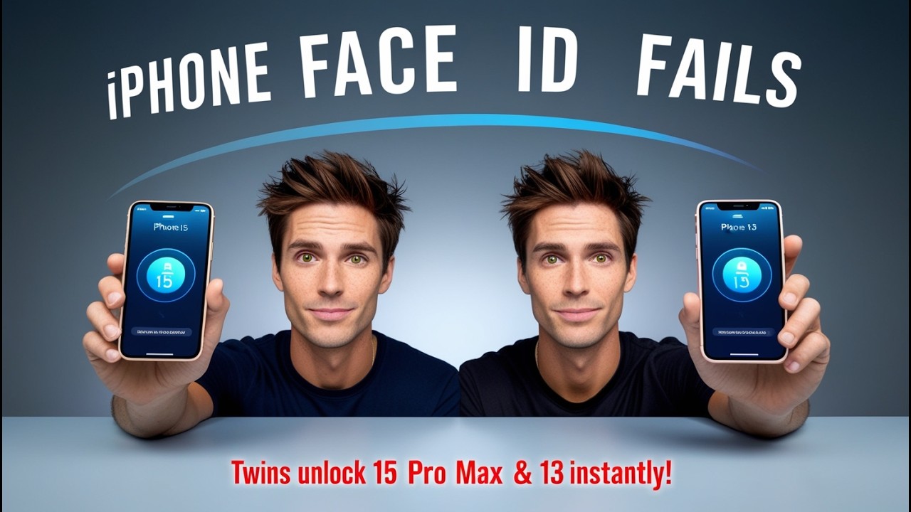 iPhone Face ID Fails: Twins Unlock 15 Pro Max & 13 Instantly! - YouTube