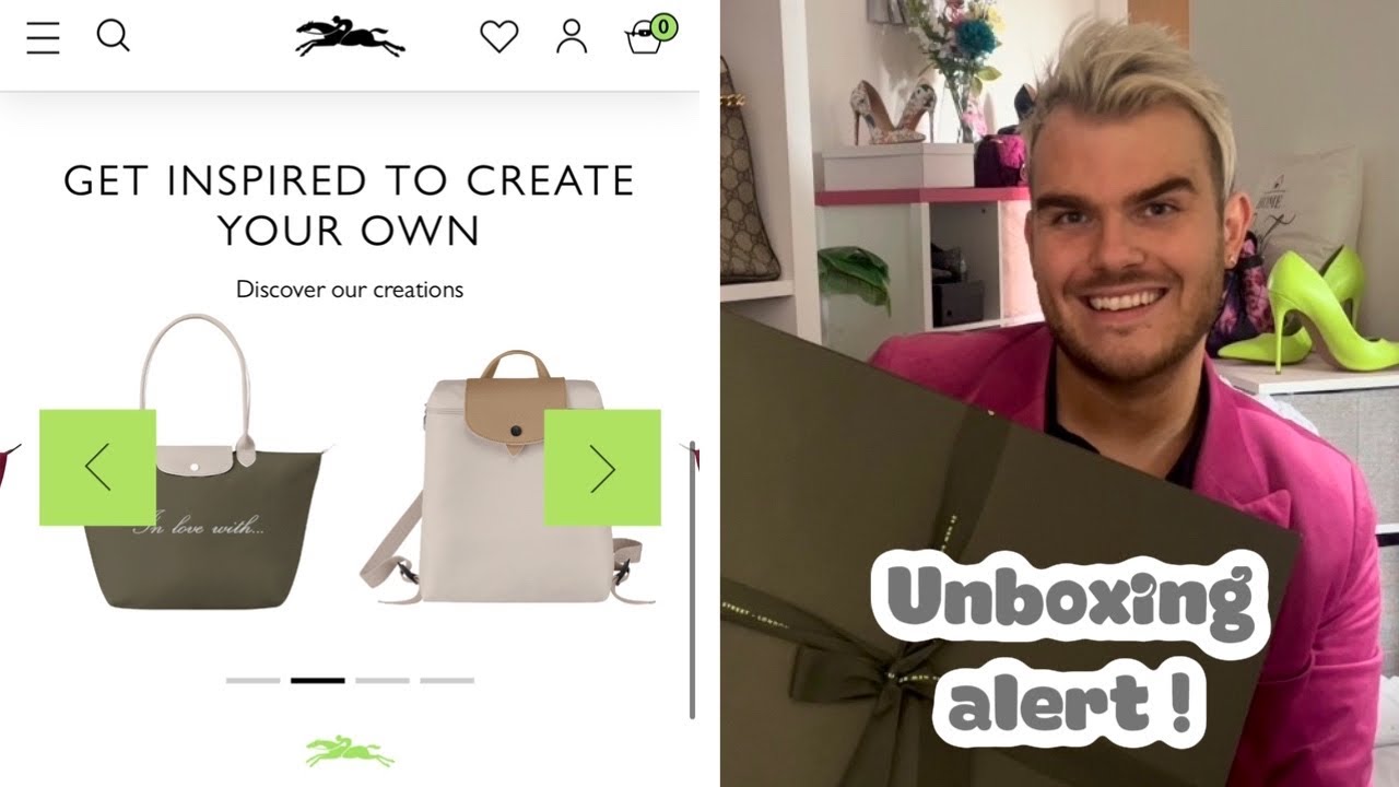 Unboxing custom Longchamp Paris | My Pliage | Bag unboxing part 1 - YouTube