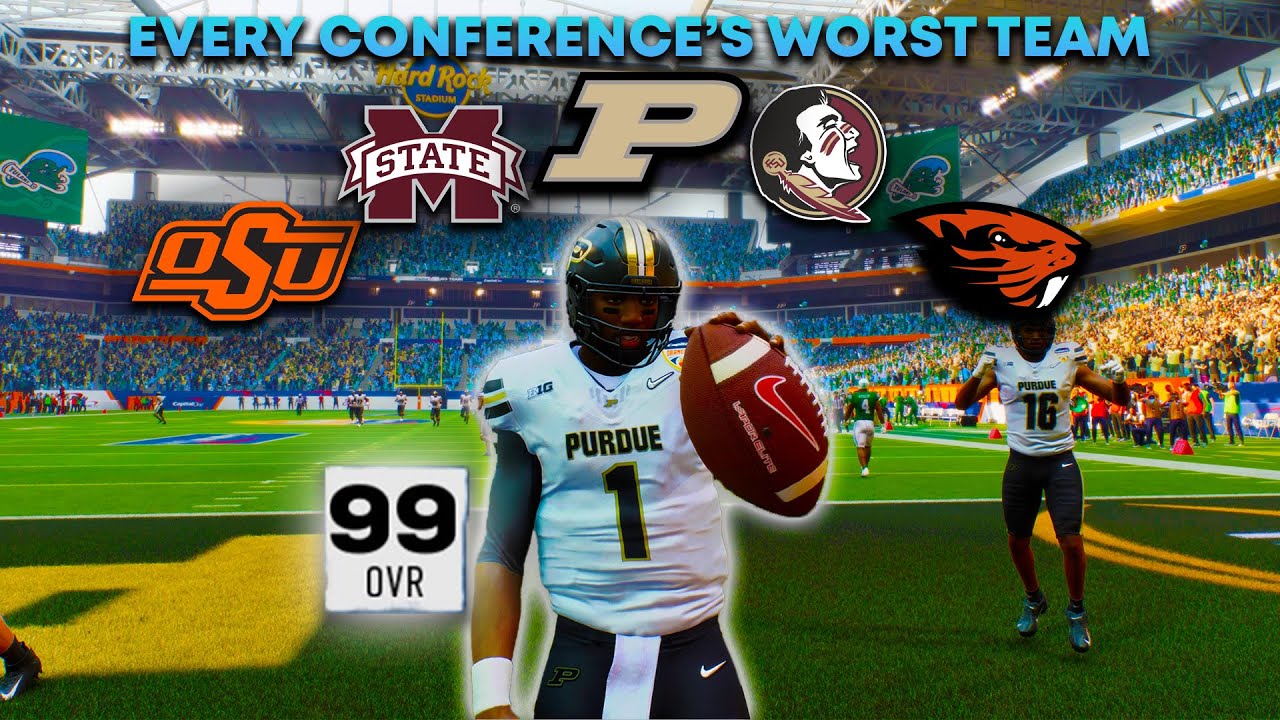 I Gave The Worst Team in Every Conference a 99 OVR QB - YouTube