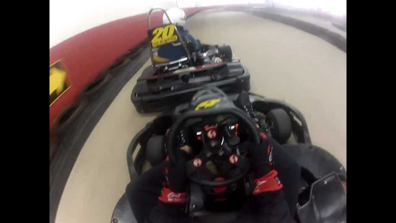 Trevor Berry racing at Extereme Indoor Kart Racing - YouTube