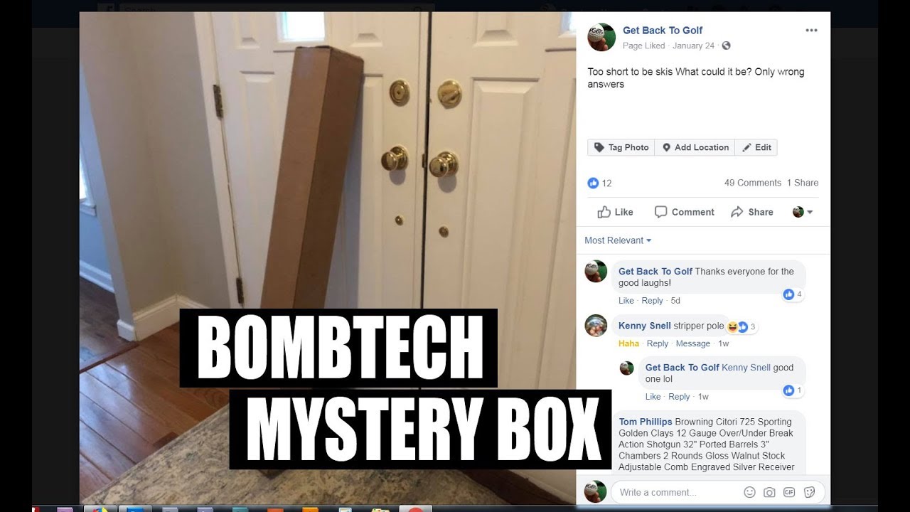 Bombtech Golf Mystery box unboxing boom - YouTube