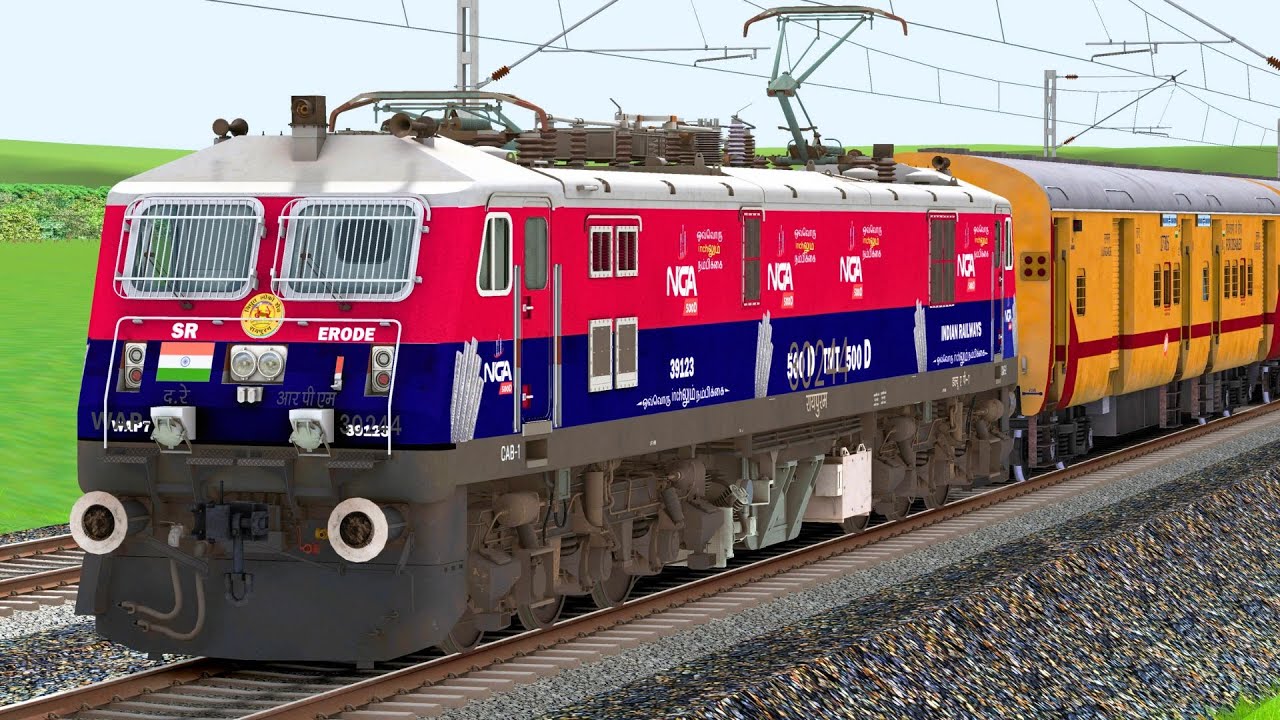 16159 - Mangaluru Central Express | RAILWORK | TRAIN SIMULATOR | BUMPY ...