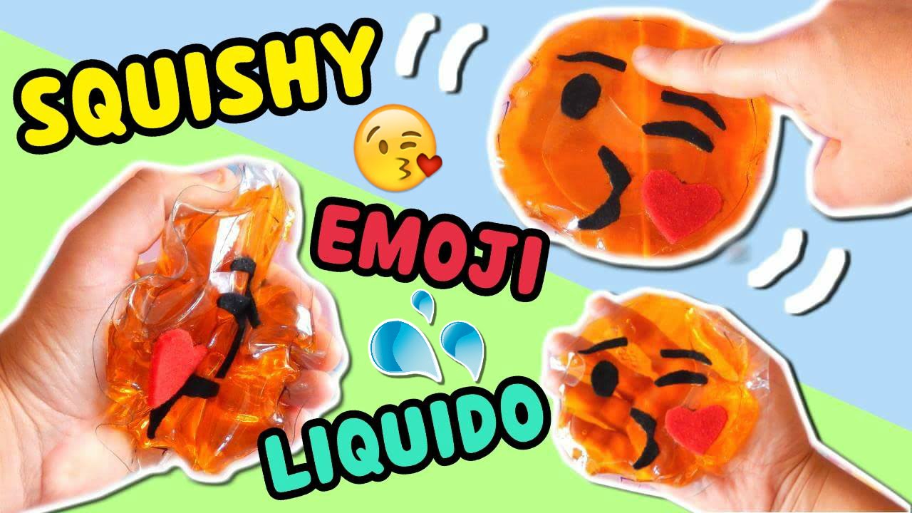 SQUISHY EMOJI LIQUIDO (Diy Liquid squishy emoji) || Iolanda Sweets ...