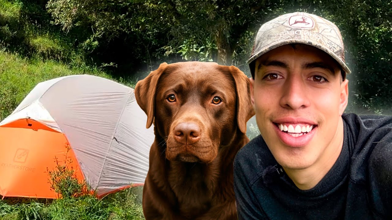 ACAMPO SOLO con mi PERRO - YouTube