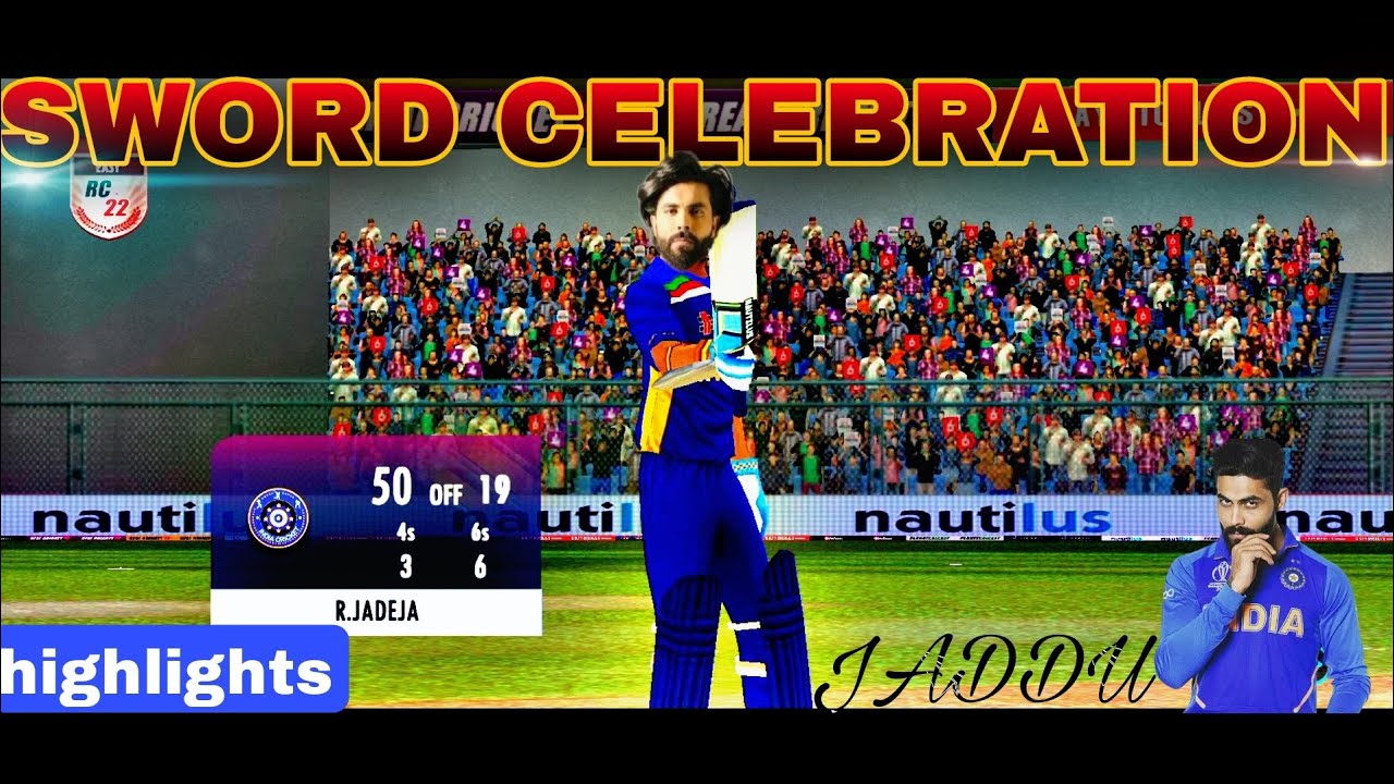 SWORD CELEBRATION JADEJA ENTERTAINING 50* 🇮🇳 🆚 🇦🇺 #youtube #trending # ...