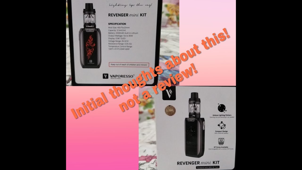 Unboxing vape revenger mini kit - YouTube