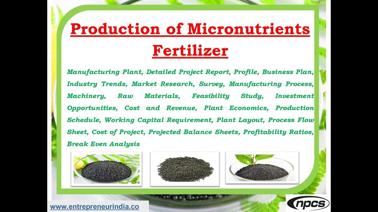 Production of Micronutrients Fertilizer - YouTube