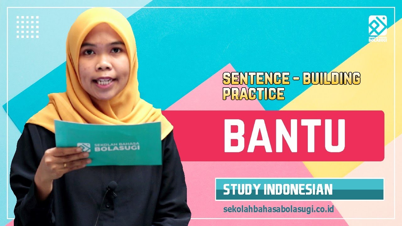 STUDY INDONESIAN : Sentence-building Practice (Bantu) - YouTube