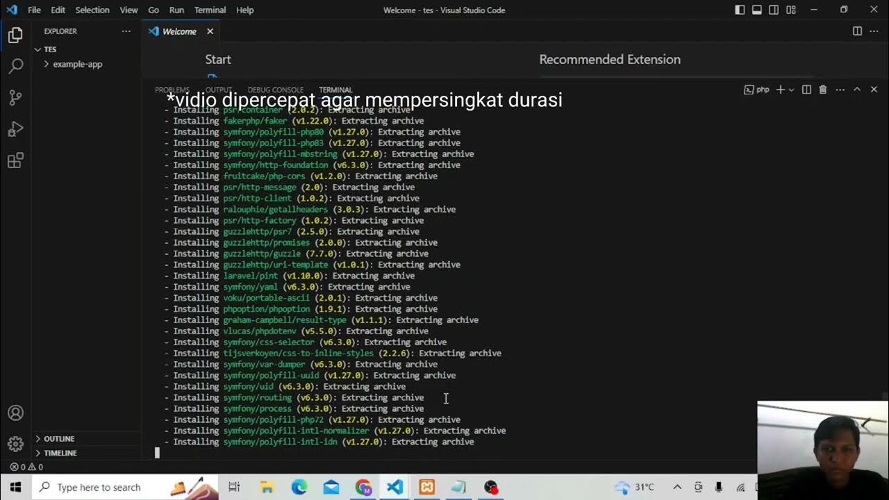 TUGAS PEMROGRAMAN WEB INSTALASI LARAVEL + CRUD - YouTube