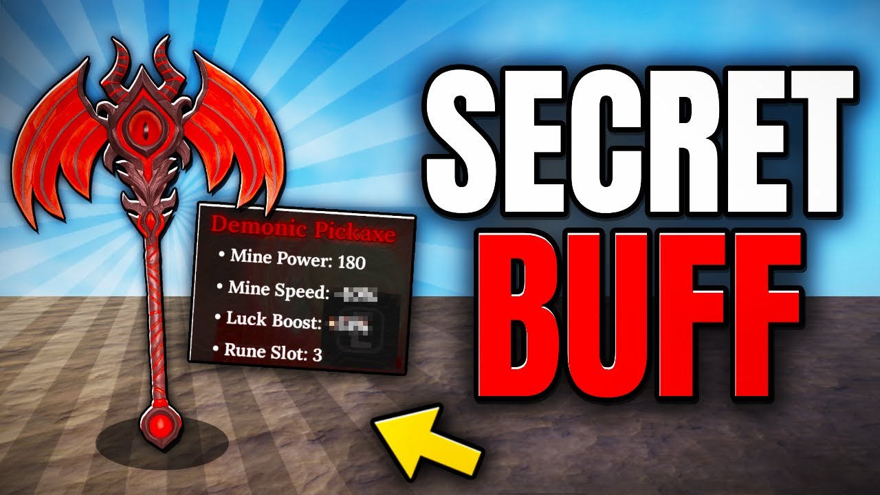 DEMONIC PICKAXE Just Got a SECRET BUFF (The Forge) - YouTube