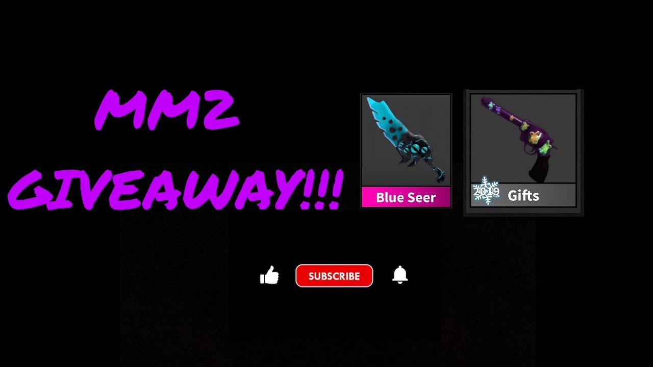 MM2 GIVEAWAY!!! Blue seer and gifts gun #roblox #godly #murdermystery2 ...
