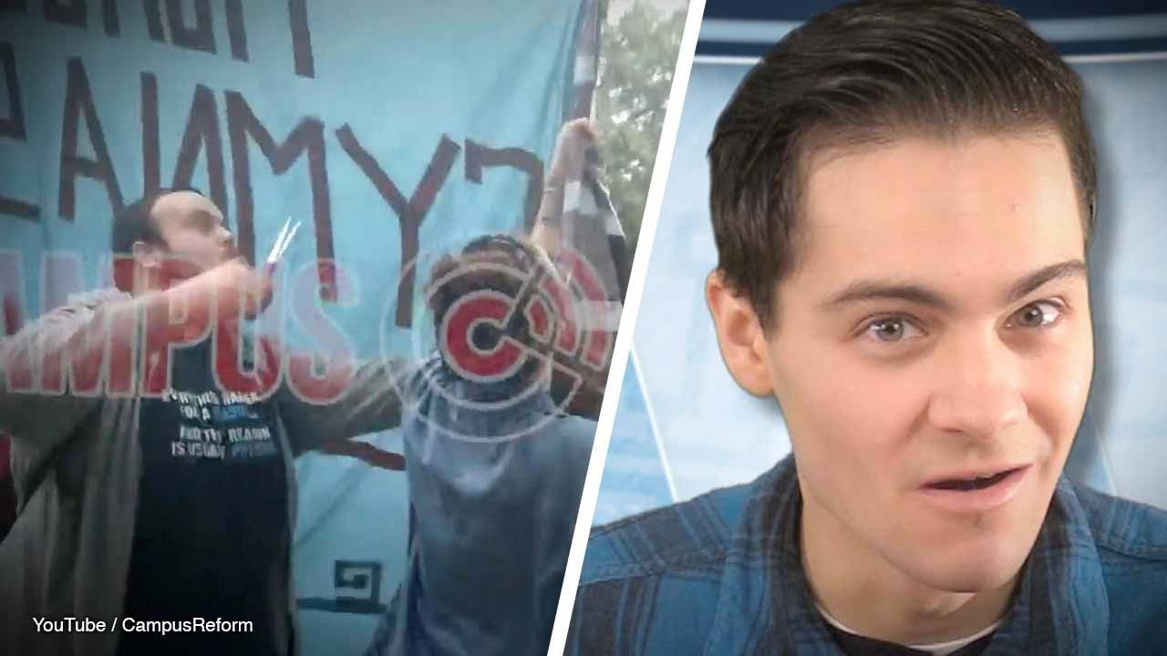 'Build The Wall’ Banner Keeps Getting Stolen | Rob Shimshock - YouTube