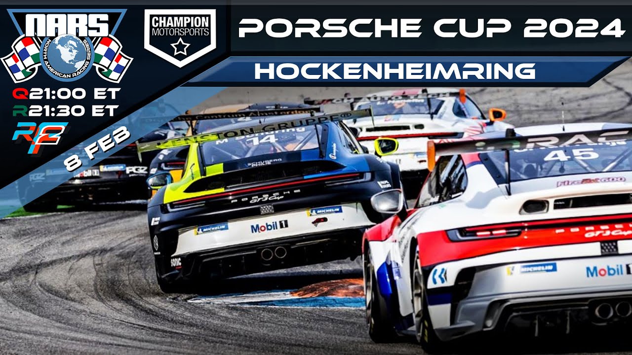 NARS Porsche Carrera Cup 2024 - Hockenheimring - YouTube