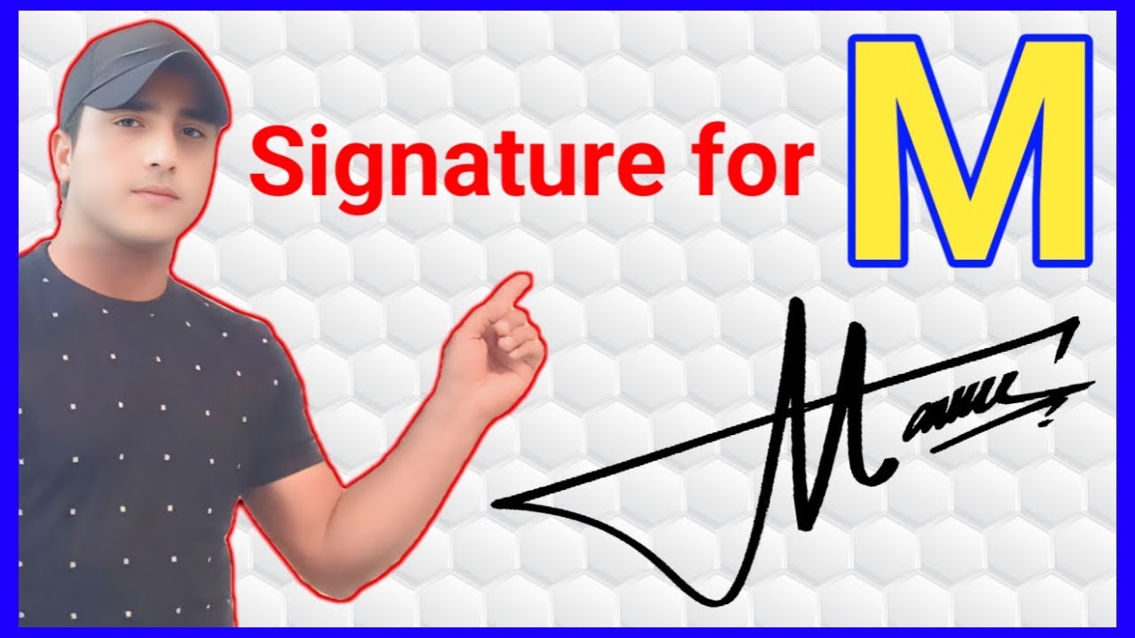 M letter signature style | M signature style | Signature for M - YouTube