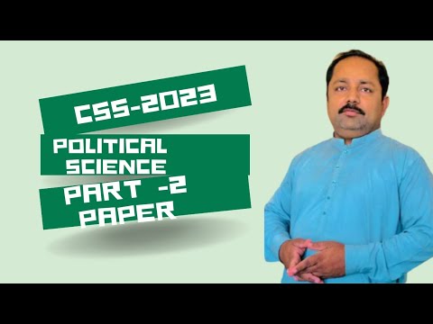 CSS Political Science part 2 paper 2023//CSS Pol Science part 2 paper ...