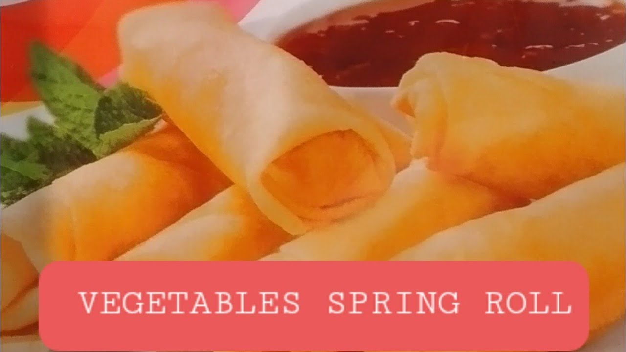 HOW TO COOKED VEGETABLE SPRING ROLL - YouTube