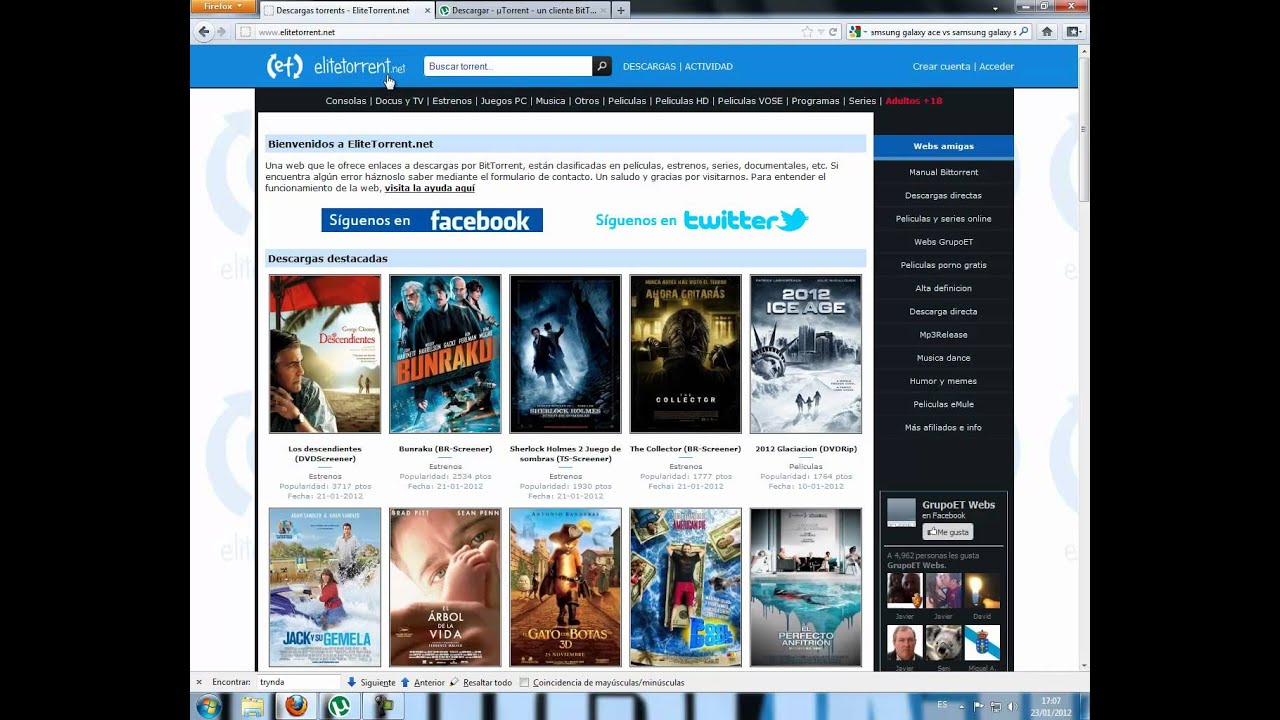 ¿Alternativas a Megaupload? Si, torrents. - YouTube