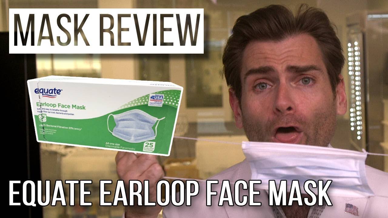 We have an award-winner! Equate Earloop Face Mask Review - YouTube