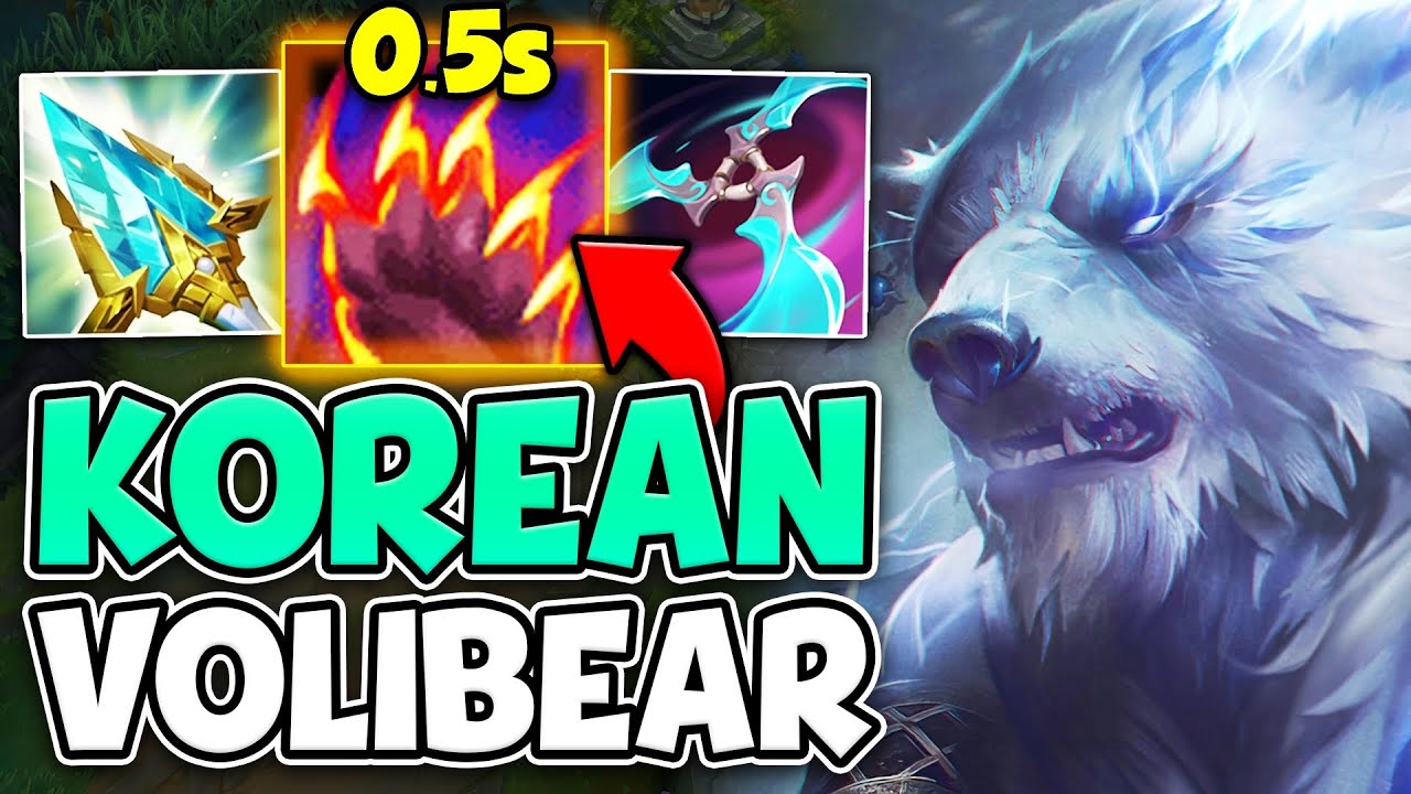 THIS KOREAN VOLIBEAR BUILD IS ACTUALLY GENIUS! (NO COOLDOWNS WTF ...